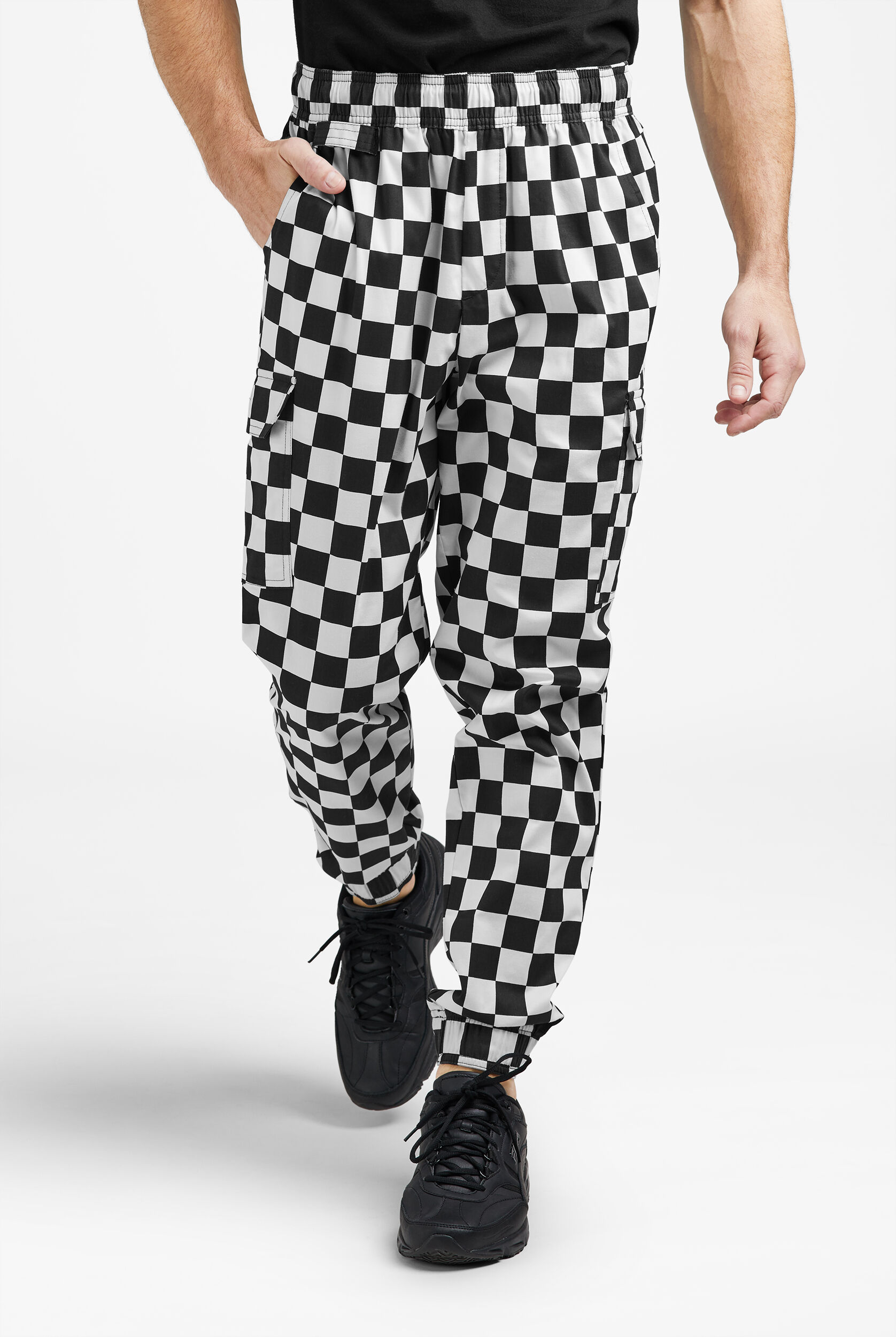 CHEF 360 Checkmate Men's 7-Pocket Utility STRETCH Printed Jogger Chef ...