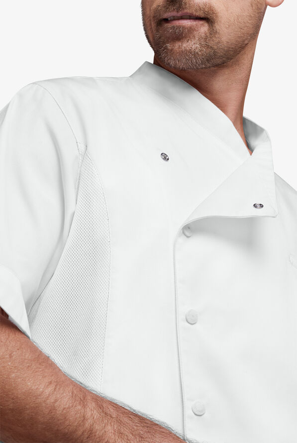 Men's Short Sleeve Snap Front Closure Chef Coat | ChefUniforms