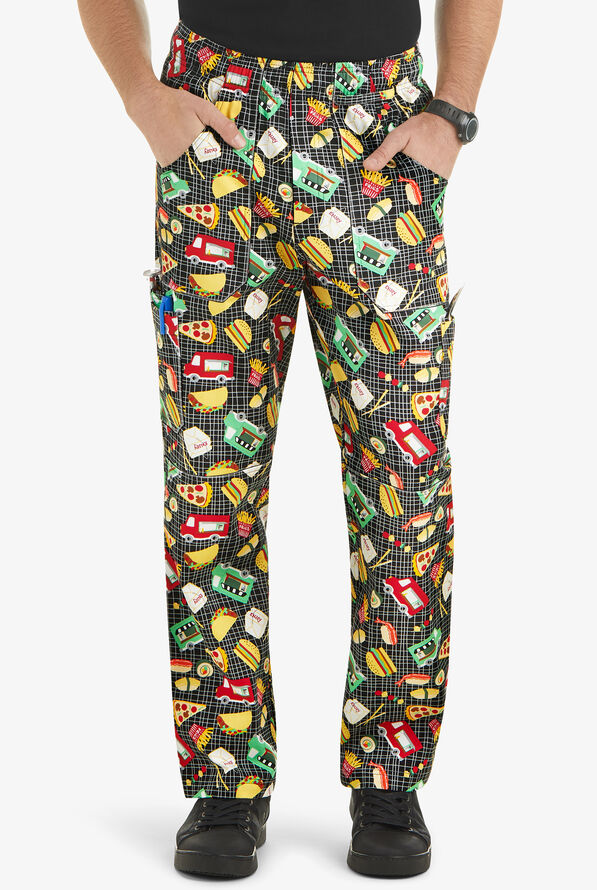 UA CHEF Men's On The Go Chef Utility Pants, Chef Printed Pants