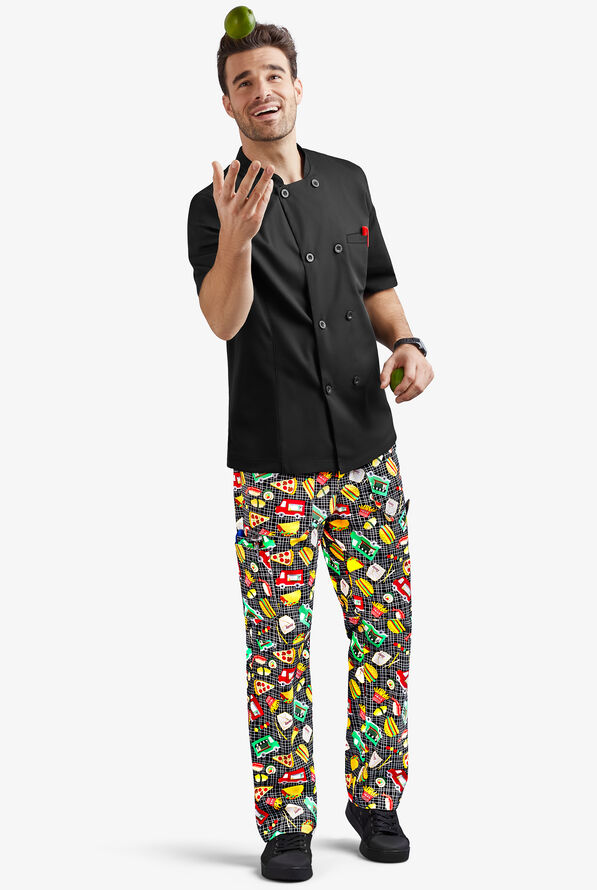 UA CHEF Men's On The Go Chef Utility Pants, Chef Printed Pants