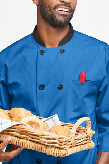 blue chef hat