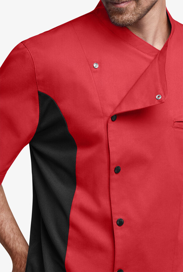 Men's Short Sleeve Snap Front Closure Chef Coat | ChefUniforms