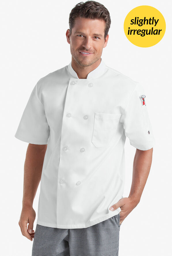 On the Line Men's Short Sleeve Value Chef Coat, Men's Chef Coats