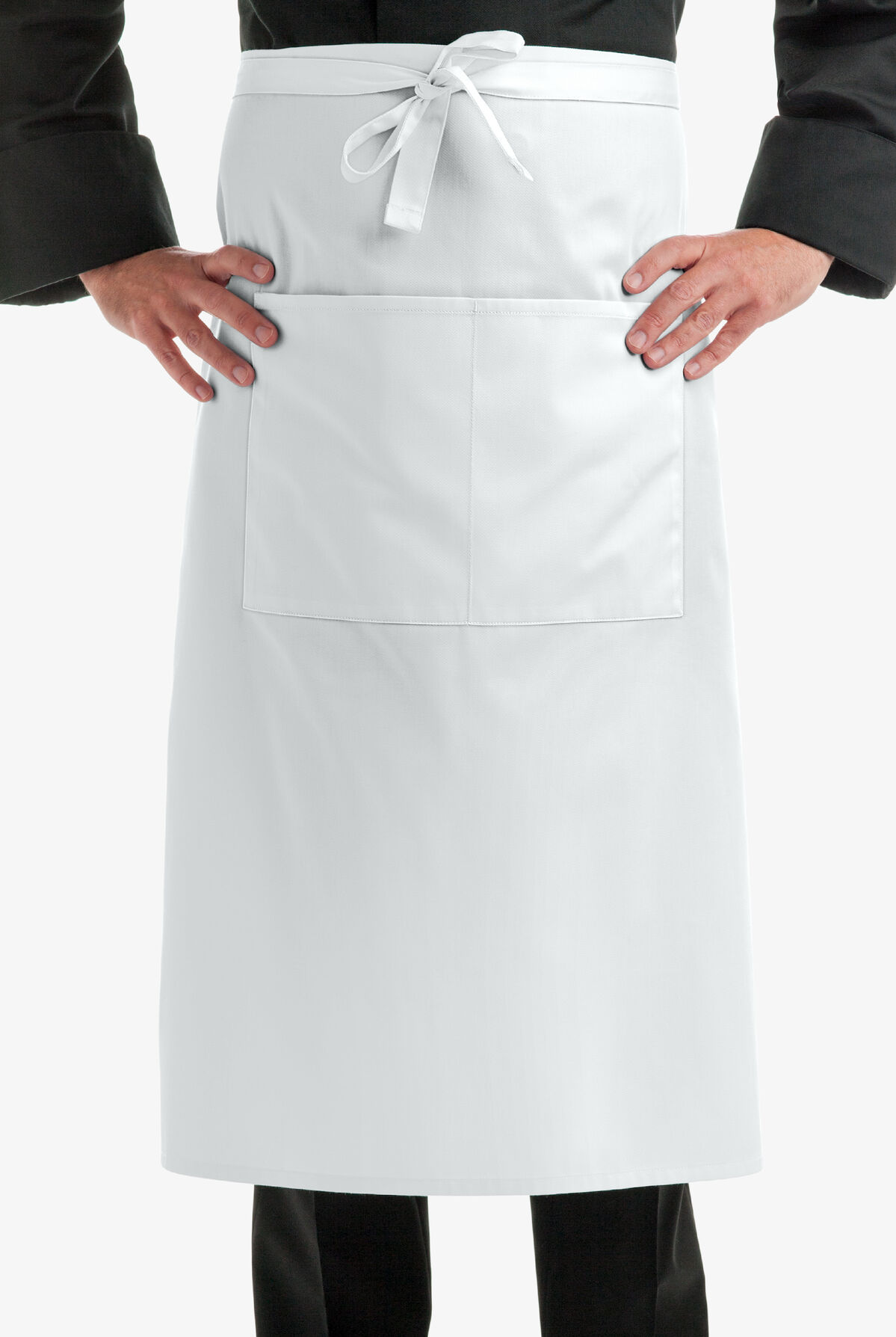 white apron