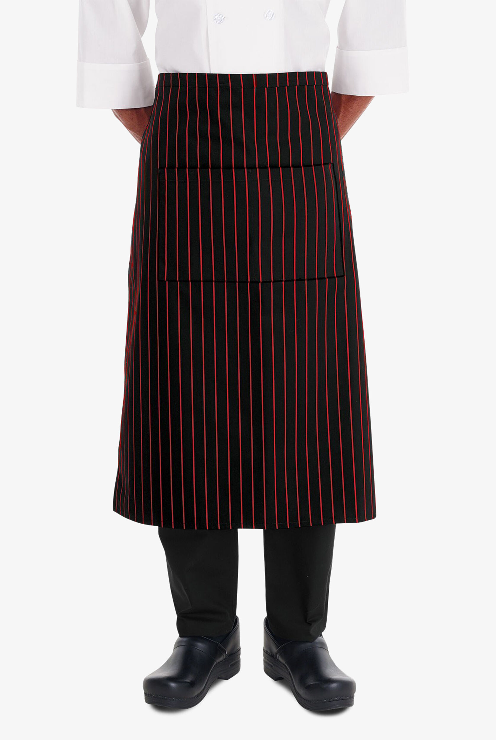 Kitchen & Dining Red Print Half Apron Linens Aprons etna.com.pe