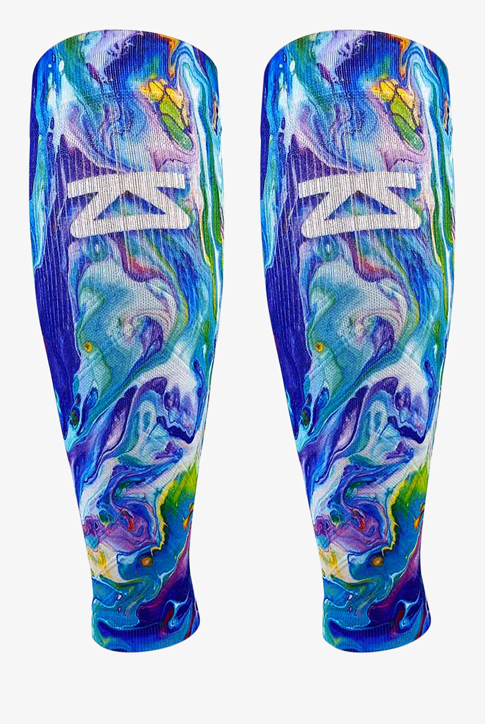 Zensah Fresh Legs Fluid Art Compression Sleeves, Nursing Accessories