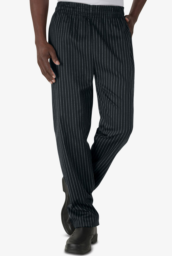 UA CHEF Baggy Chef Pants Pinstripe Black |Baggy Chef Pants