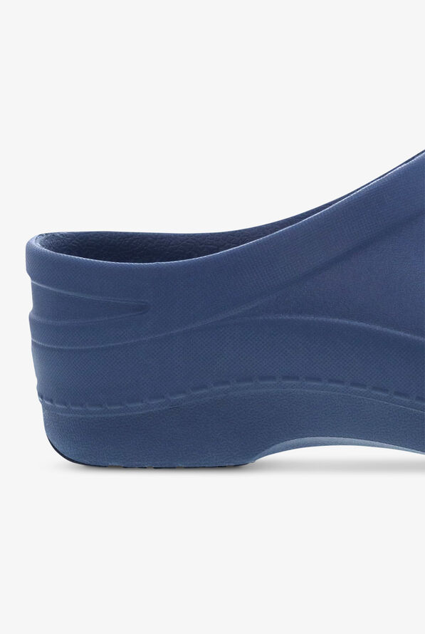 Dansko Women's Kaci SR Blue Backless Clogs, Nursing Clogs