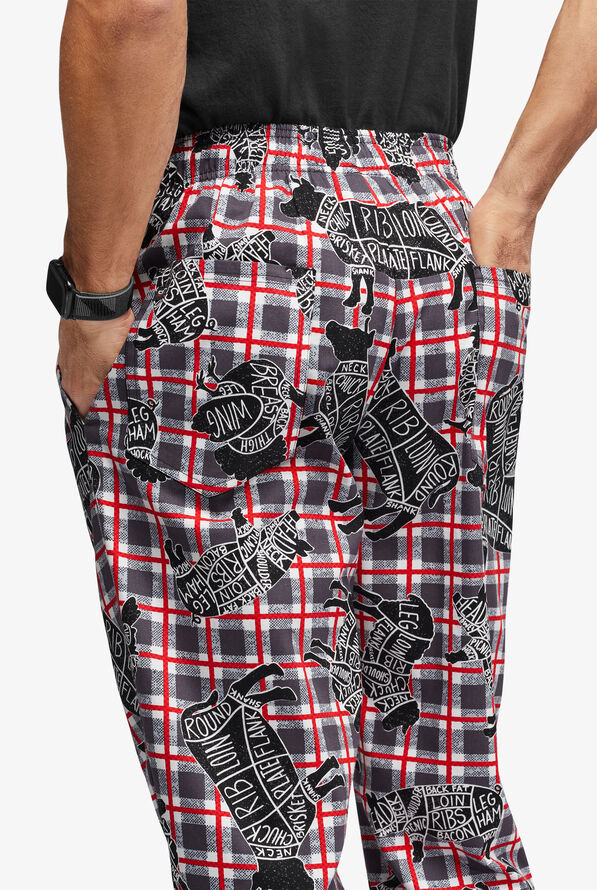 UA CHEF Butcher Board Men's 4-Pocket Relaxed fit Printed Chef Pants ...
