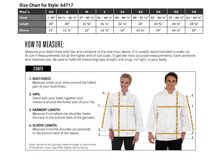Frequently Asked Questions | Chef Uniforms