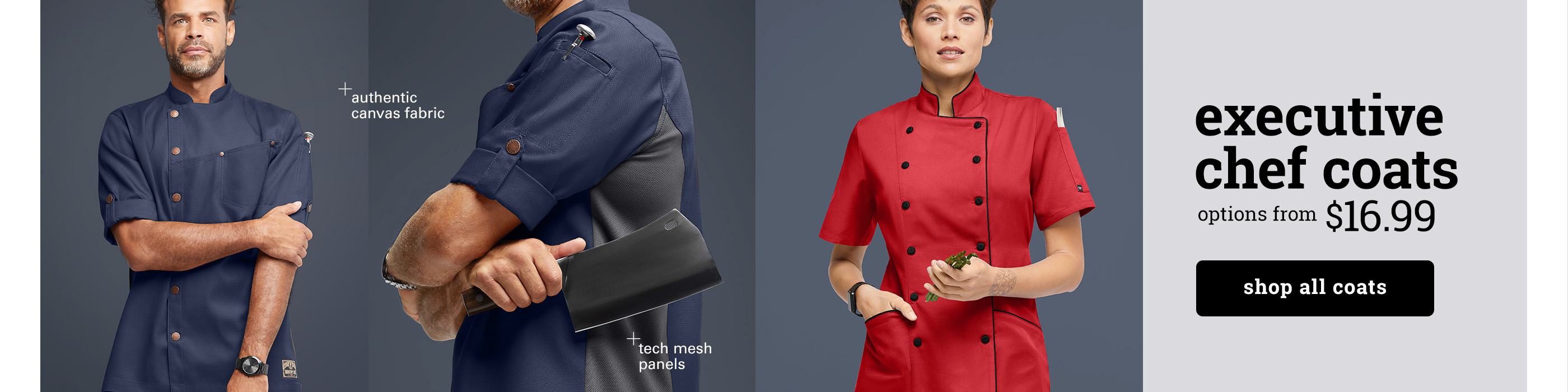 Chef Uniforms, Chef work uniforms and workwear by ChefUniforms.com