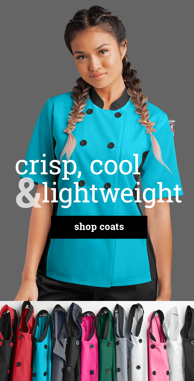 Exclusive Collection On The Line, Chef Coats at ChefUniforms.com