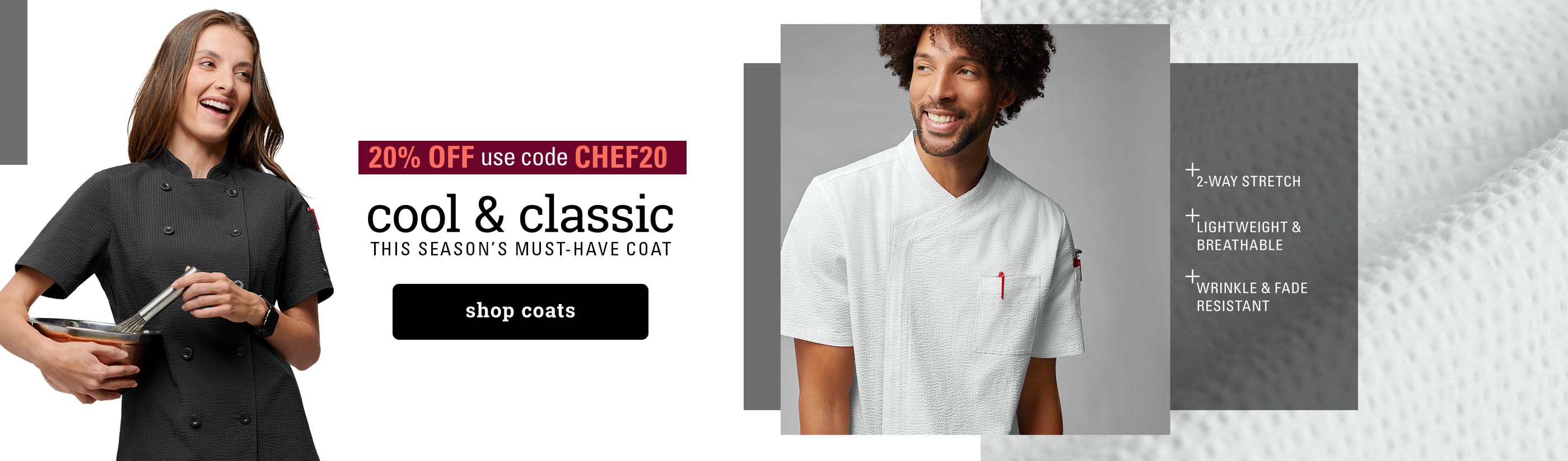 Chef Uniforms, Chef work uniforms and workwear by ChefUniforms.com